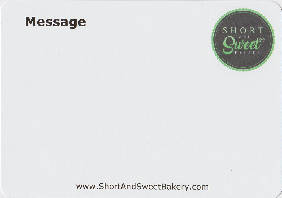 Postcard – Short And Sweet Bakery